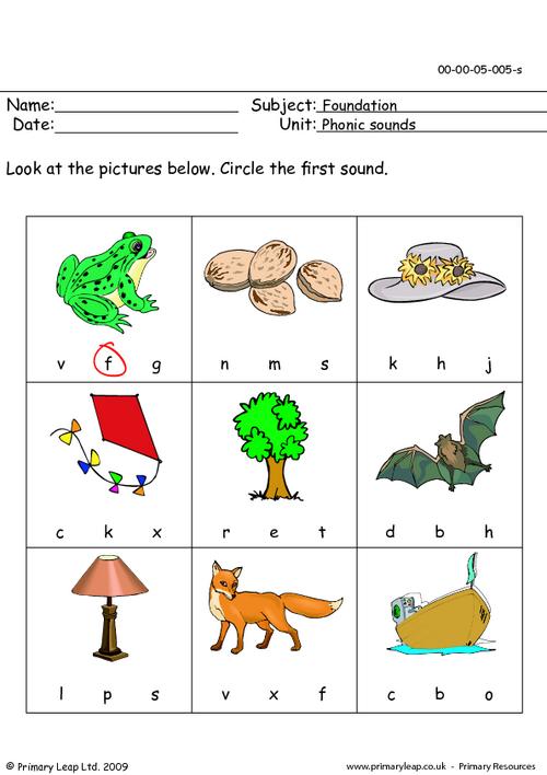 Phonic sounds 1