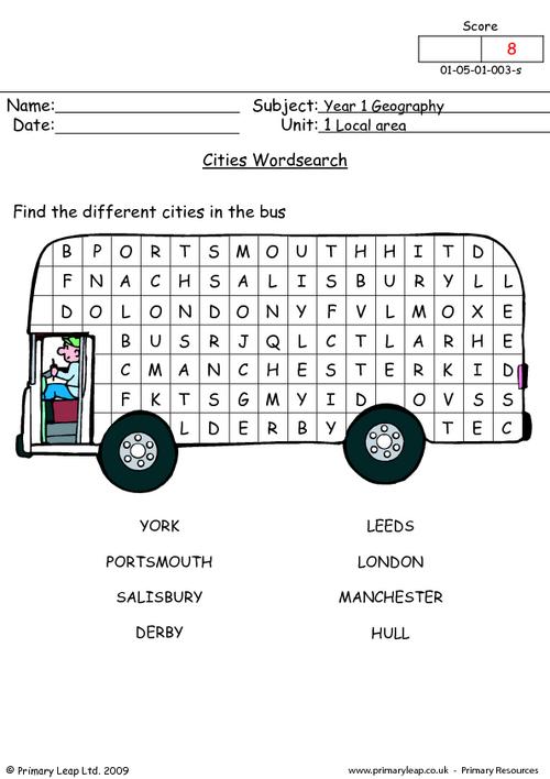 Geography: Maze Find the Treasure | Worksheet | PrimaryLeap.co.uk