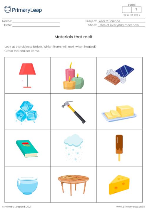 Year 2: Science Printable Resources & Free Worksheets for Kids ...