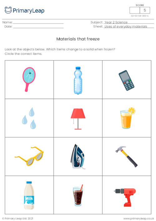 Year 2: Science Printable Resources & Free Worksheets for Kids ...