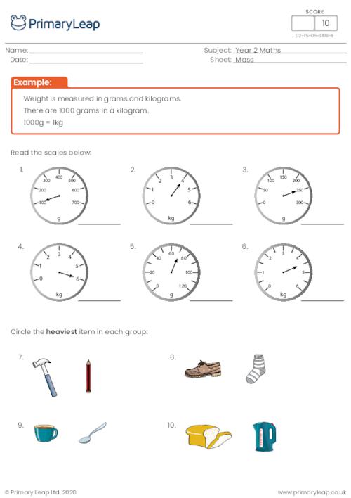 Year 2: Numeracy Printable Resources & Free Worksheets for Kids ...