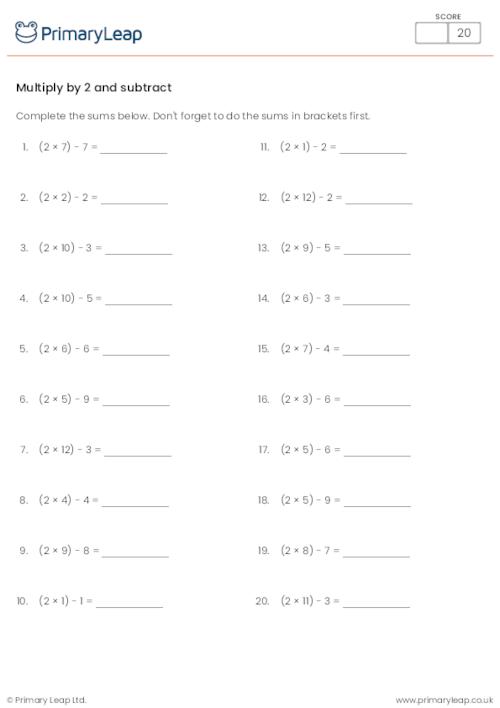 Numeracy: Multiplication squares | Worksheet | PrimaryLeap.co.uk