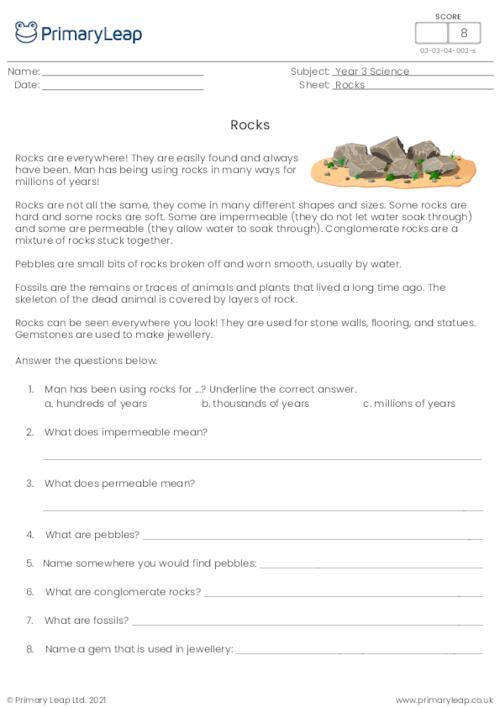 Science: Reading comprehension Types of soil | Worksheet | PrimaryLeap ...