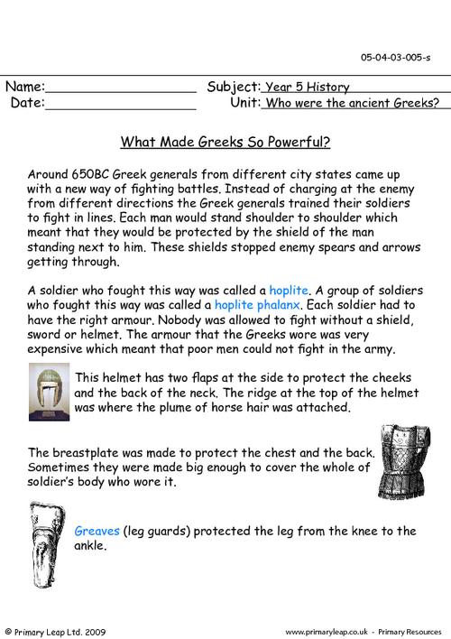 History: How Have The Ancient Greeks Influenced Us Today? | Worksheet ...