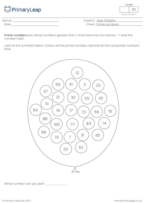 Numeracy: Square numbers 2 | Worksheet | PrimaryLeap.co.uk