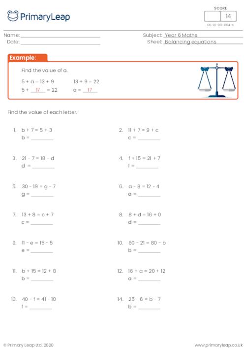 Numeracy: Two step function machines | Worksheet | PrimaryLeap.co.uk