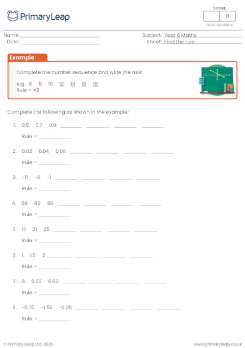 Numeracy: Two step function machines | Worksheet | PrimaryLeap.co.uk