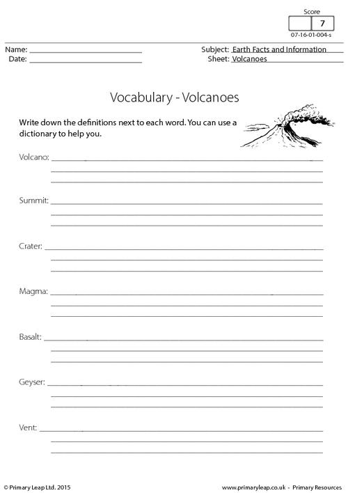 Geography: Reading Comprehension Mount Vesuvius | Worksheet ...