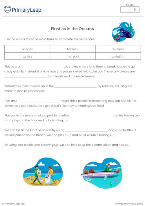 Geography: Facts about the Oceans | Worksheet | PrimaryLeap.co.uk